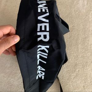 Bape | Bags | Bape A Bathing Ape White Logo Black Backpack | Poshmark